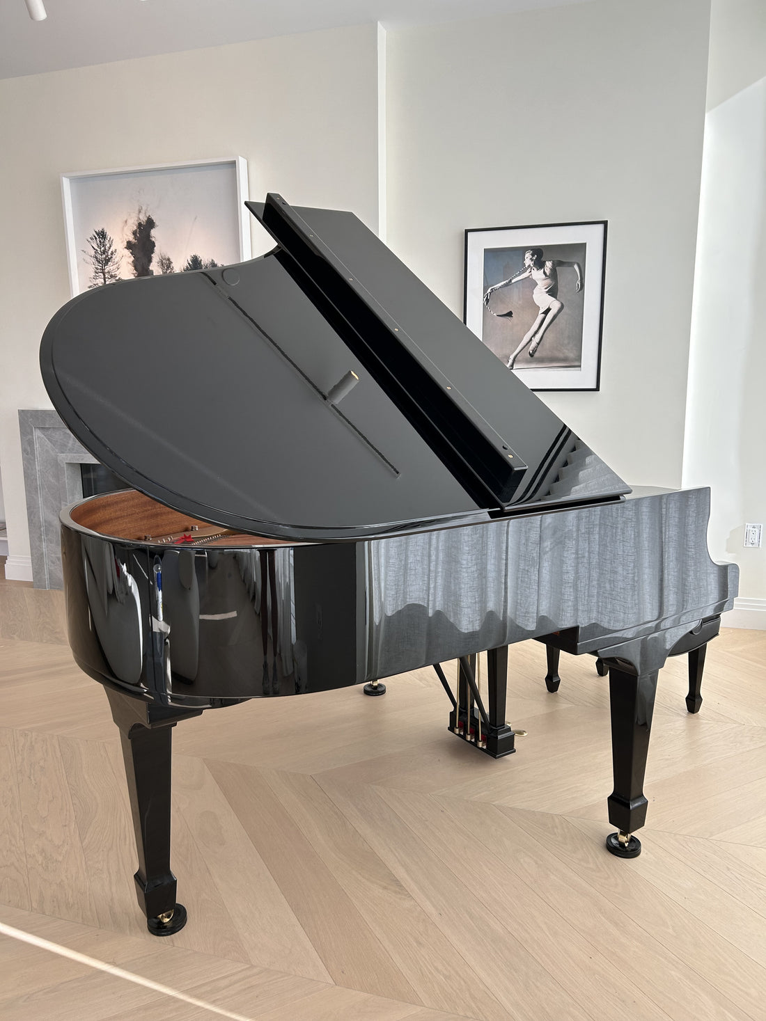 Steinway Model M Spirio | High Gloss Ebony – Park Avenue Pianos | Steinway Piano Reseller
