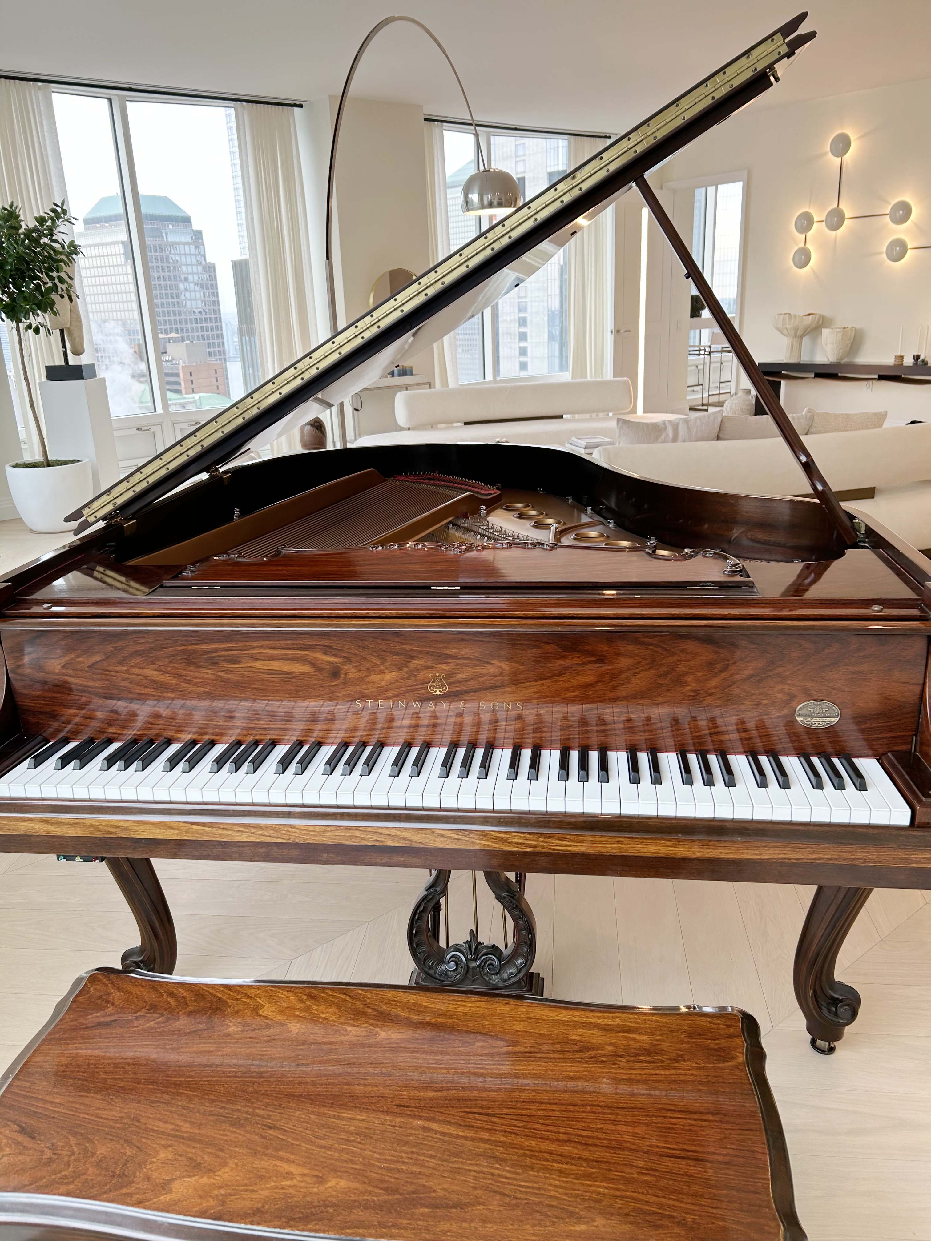 1997 Steinway Model M Louis XV Piano | Sketch 501A | East Indian Rosew ...
